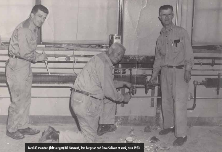 History | Plumbers & Steamfitters Local Union 33